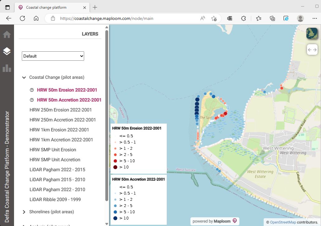 Defra Coastal Change Platform