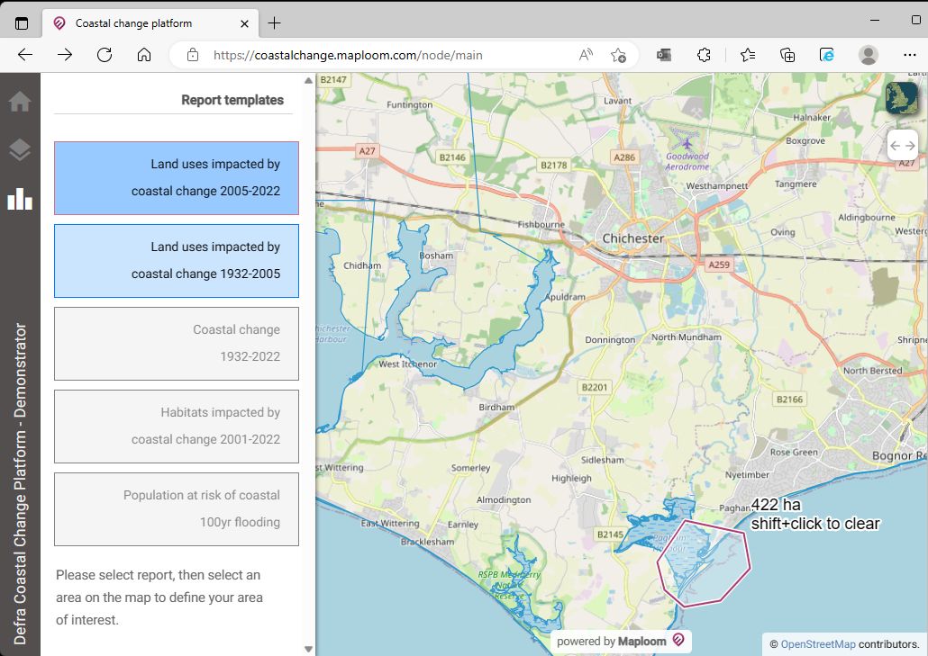 Defra Coastal Change Platform